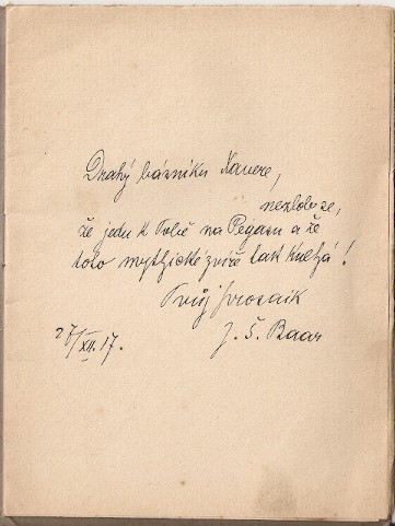 Baar Jindřich Šimon – Bolestné vánoce – Věnování autora básníku Xaverovi – Antikvariát ...