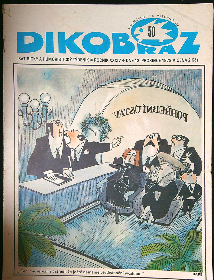Dikobraz – Ročník XXXIV. – číslo 50. – 13.12 1978 – Antikvariát ...