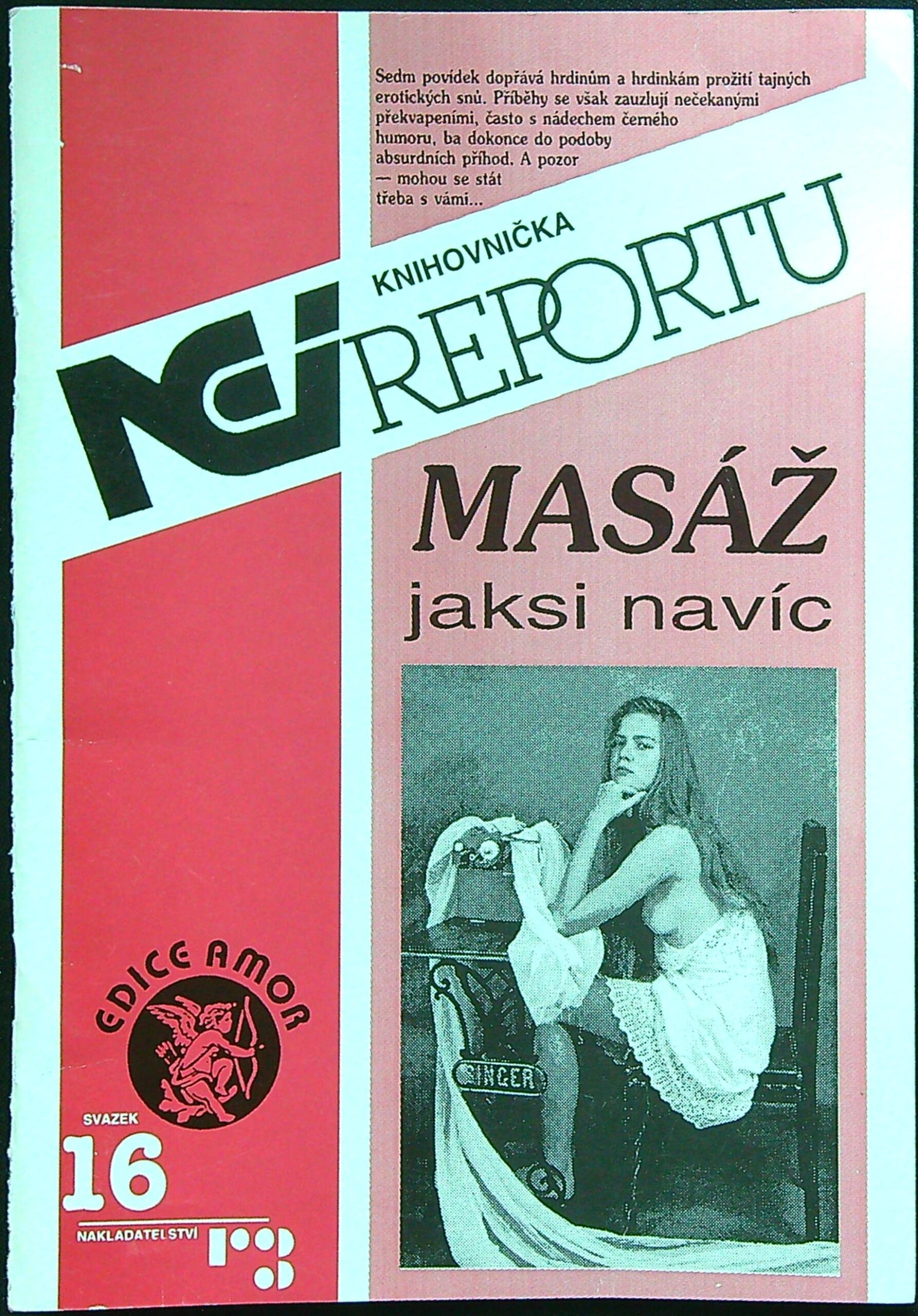 Akt Erotika – Časopis – Knihovnička reportu – MASÁŽ jaksi navíc (1994) – Antikvariát – Sběratelství